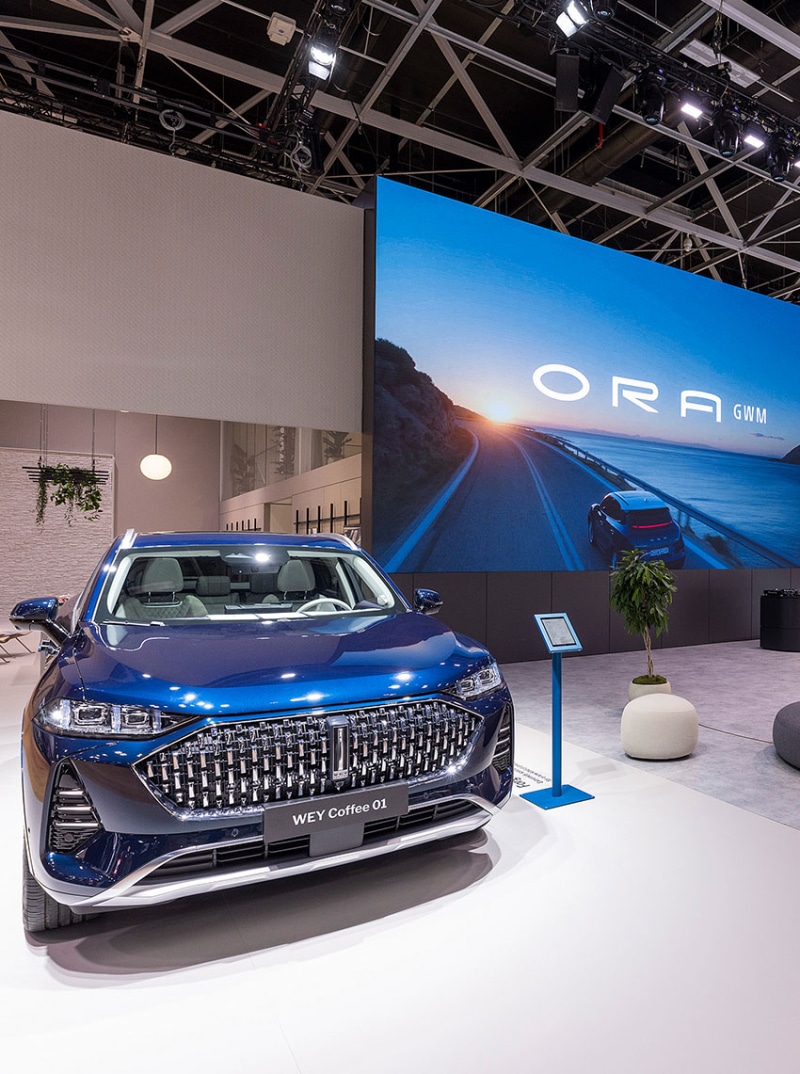 ORA und WEY Autosalon Paris 2022 - Winkels Interior Design Exhibition